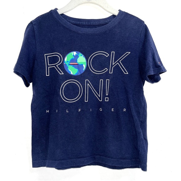 Tommy Hilfiger | Shirts & Tops | Tommy Hilfiger Kids Tshirt Navy Blue W ...